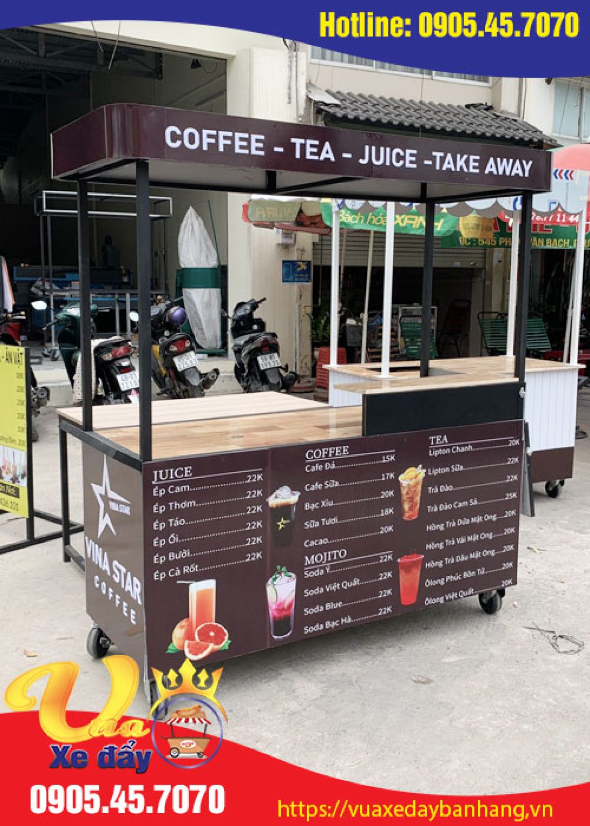 Top 50 mẫu quầy cafe take away đẹp và độc đáo nhất