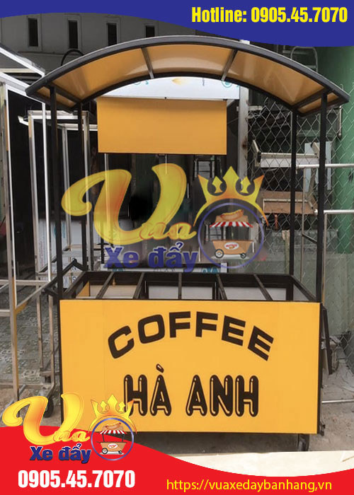 Thiết kế xe cafe take away 1M2x60x1M9 - VUA XE ĐẨY BÁN HÀNG